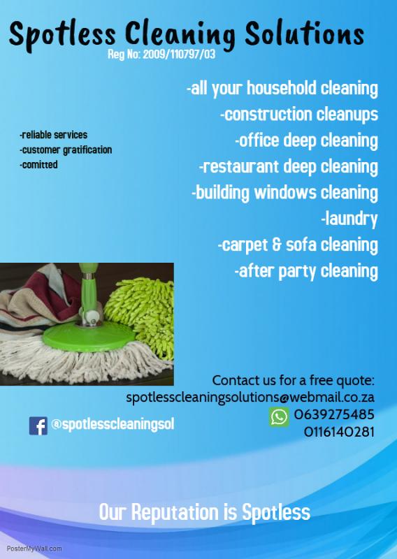 Spotless Cleaning solutions - Builder Clean Ups - Homeimprovement4U