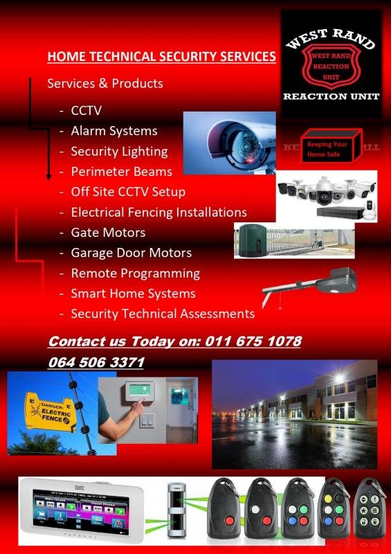 West Rand Reaction Unit Armed Response - Security Alarms ...