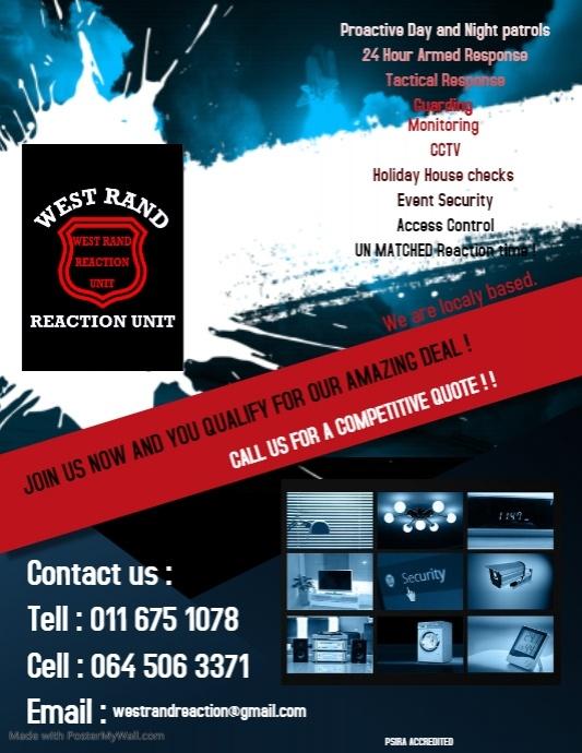 West Rand Reaction Unit Armed Response - Security Alarms ...