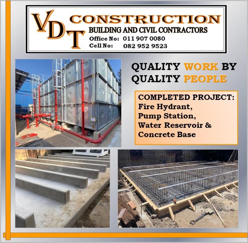 VDT Construction CC - Builders & Building Contractors - Homeimprovement4U